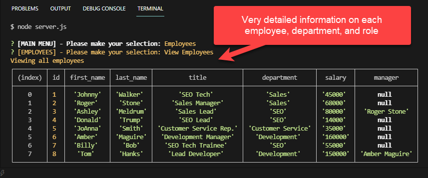Professional Employee Tracker | Employee_Tracker